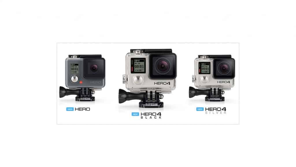 GoPro HERO4 Black con video 4K, Hero4 Silver con pantalla táctil y la más